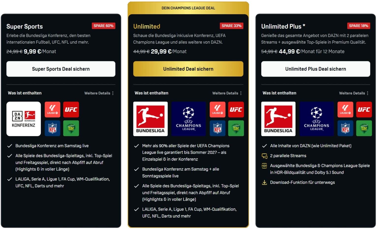 DAZN mit 2 Streams gleichzeitig für 22,50€: So könnt ihr Euch ein DAZN ...