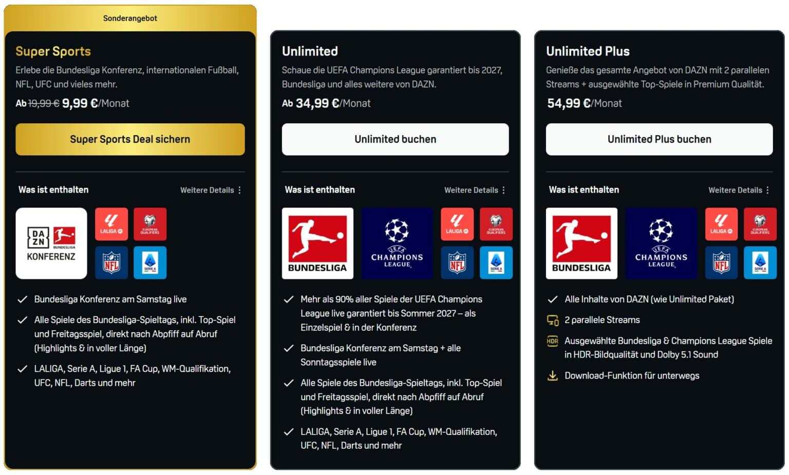 DAZN mit 2 Streams gleichzeitig für 22,50€: So könnt ihr Euch ein DAZN ...